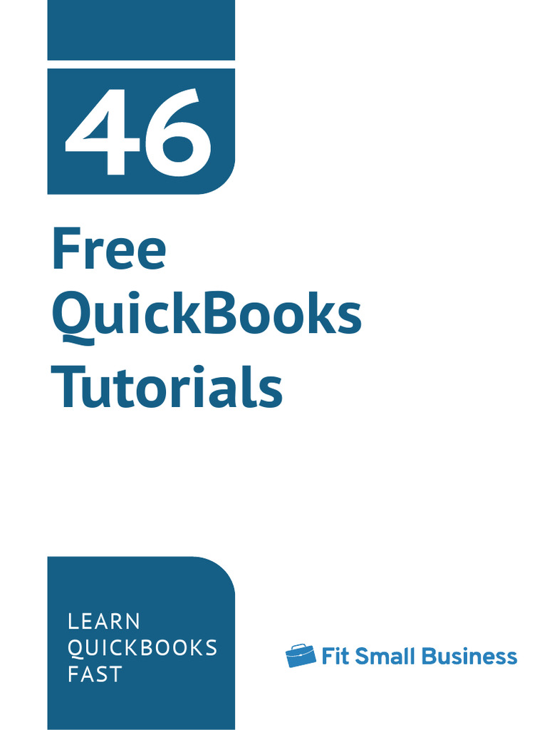 46 Free Quickbooks Tutorials 1 | Download Free PDF | Quick Books ... 46 Free Quickbooks Tutorials 1 | Download Free PDF | Quick Books ...