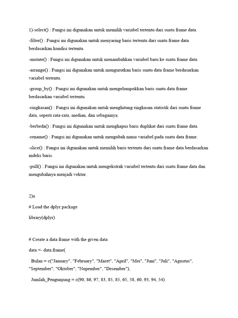 Analisis Dan Visualisasi Data | PDF