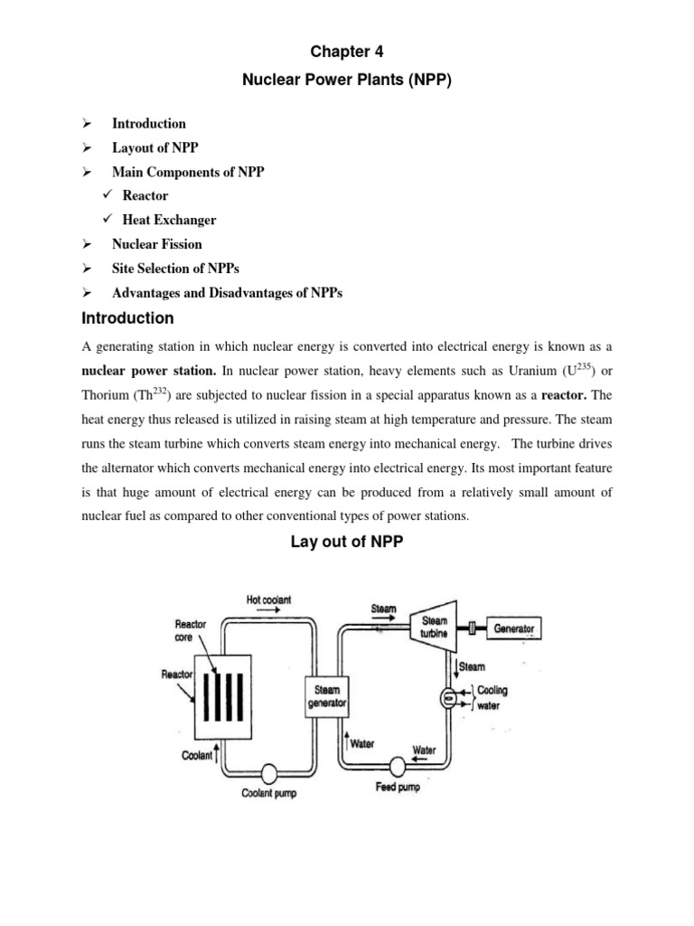 Ch-4-Nuclear Energy | PDF | Nuclear Power Plant | Nuclear Power