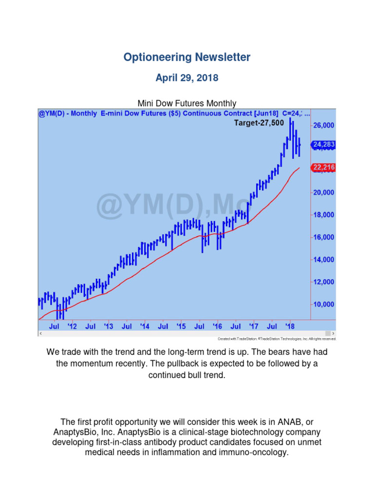 Optioneering Newsletter Apr 29 | PDF | Option (Finance) | Financial ...