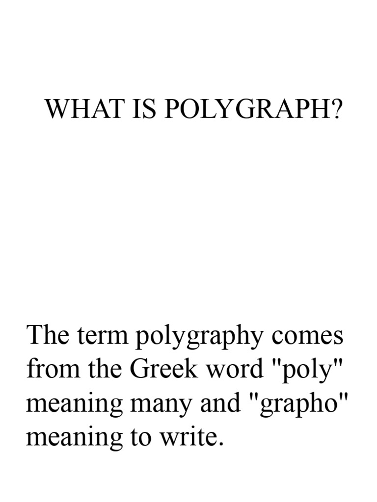 Polygraph: History and Methods | PDF | Polygraph | Deception
