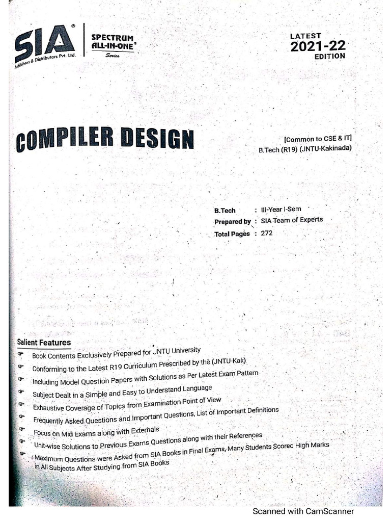 Compiler Design All in One 3-1-Compressed | PDF