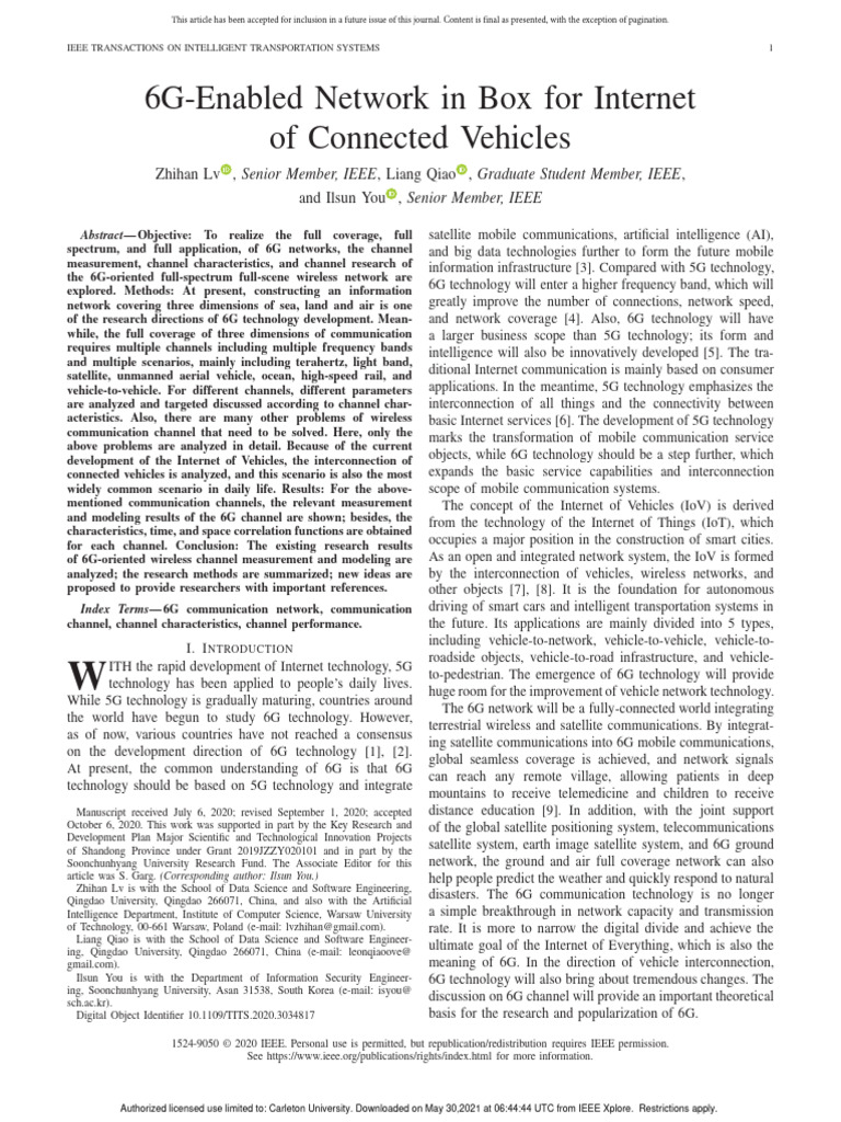 Zhihan 2021 | PDF | Computer Network | Wireless