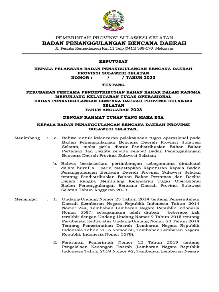 BBM 2023 PERUBAHAN Kabid III | PDF