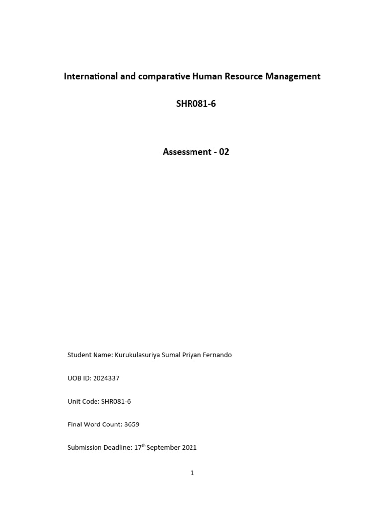 Expatriate Adjustment in HR Management | PDF | Cross Cultural ...