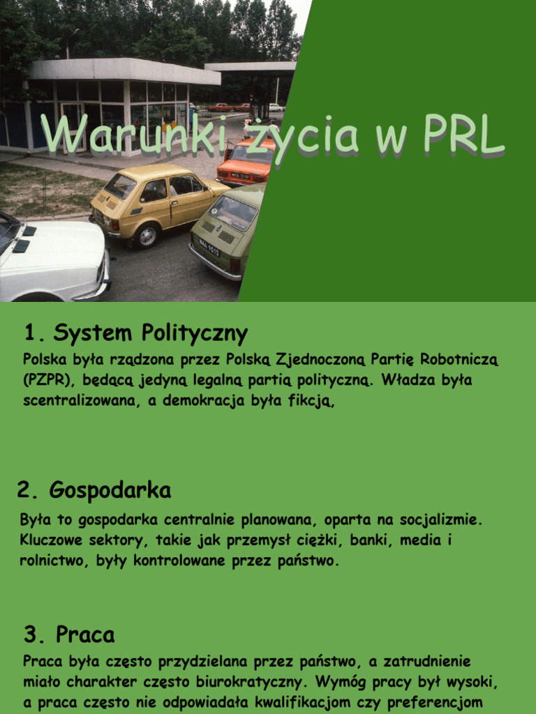 Warunki Życia W PRL | PDF