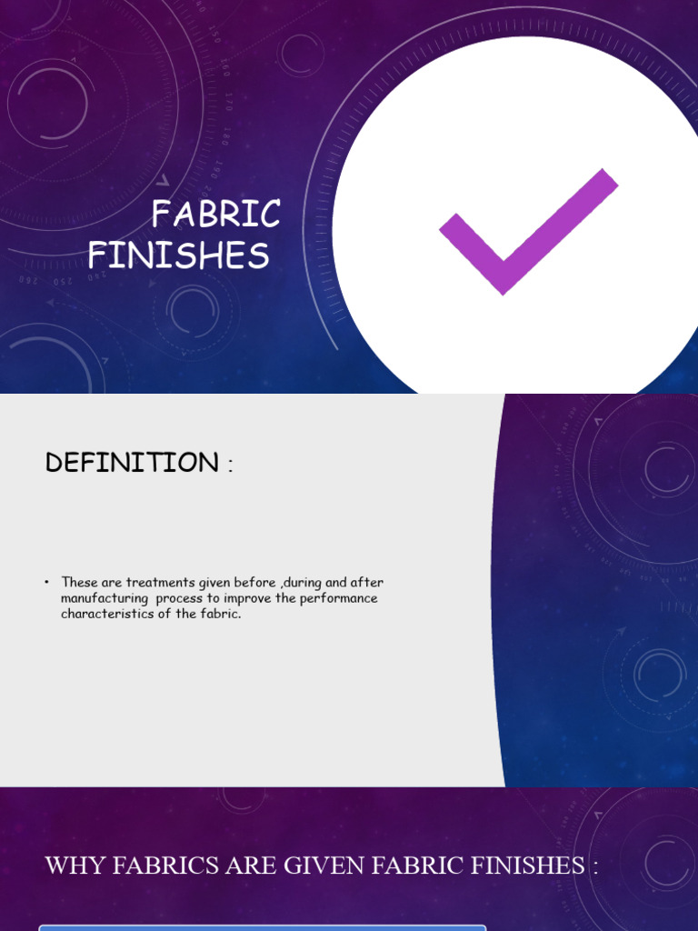 Fabric Finishes | PDF | Textiles | Materials