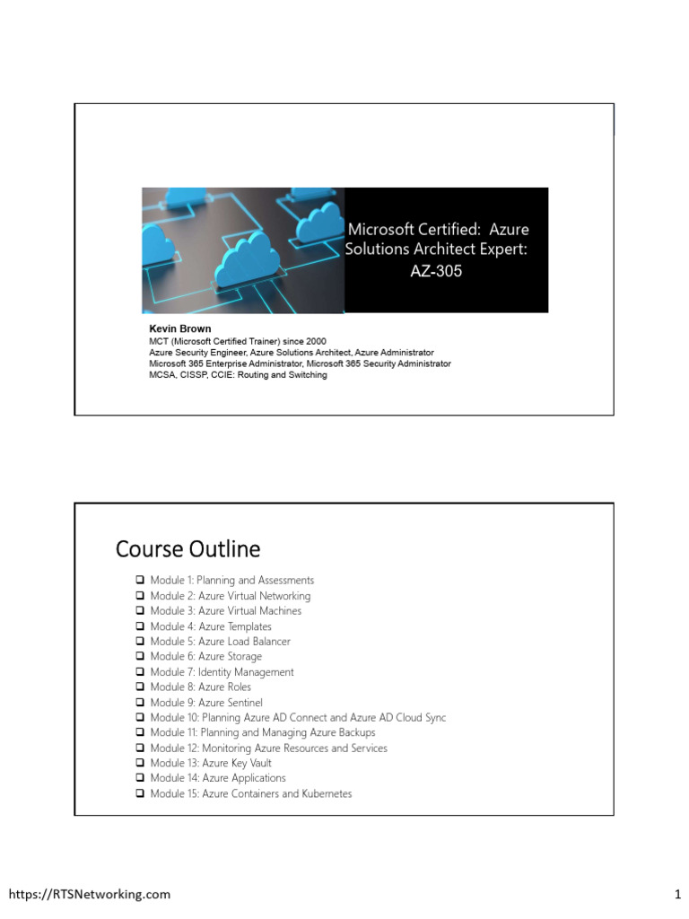 AZ-305 Slides PDF | PDF | Computer Network | Virtual Machine
