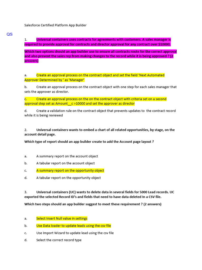 Salesforce Certified Platform App Builder | PDF | Web Application | Application Software