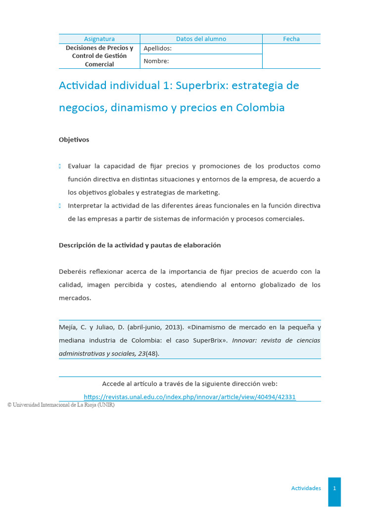 Superbrix Practica | PDF | Marketing | Business