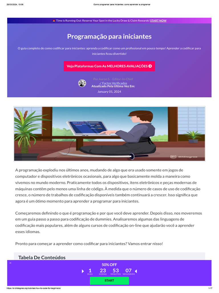 Como Programar para Iniciantes - Como Aprender A Programar | PDF ...