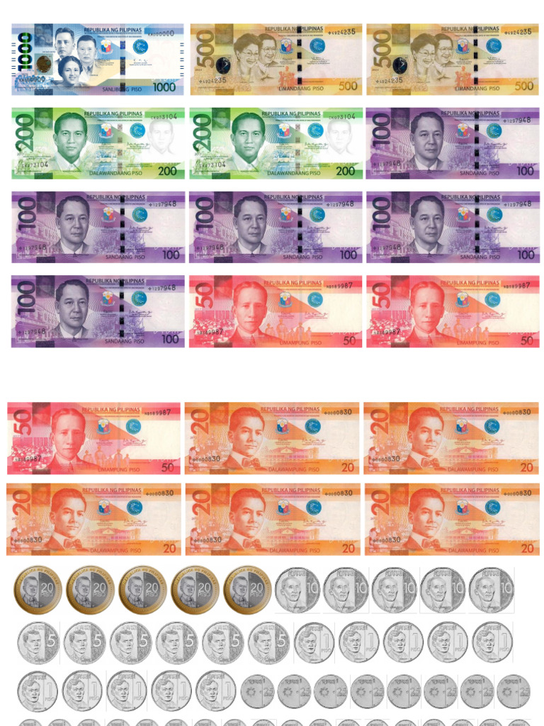 Philippine Money Template | PDF