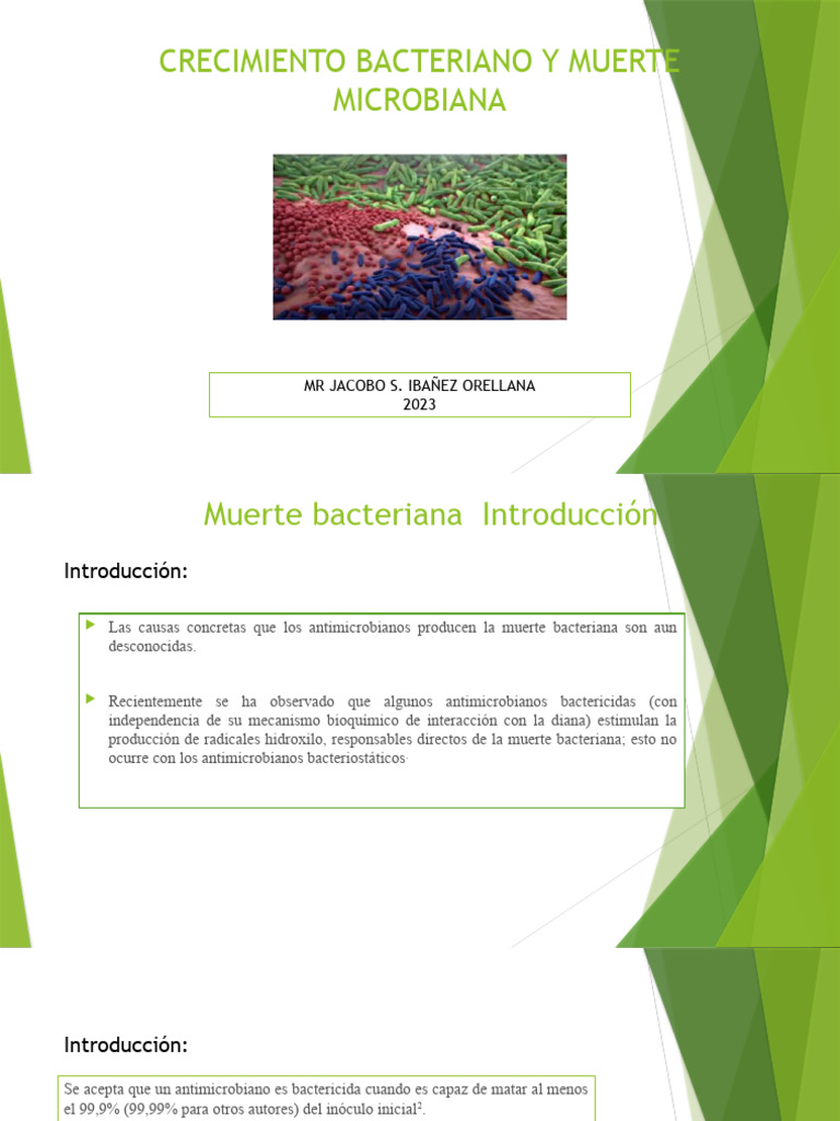 Muerte Bacteriana | PDF | Las bacterias | Biología