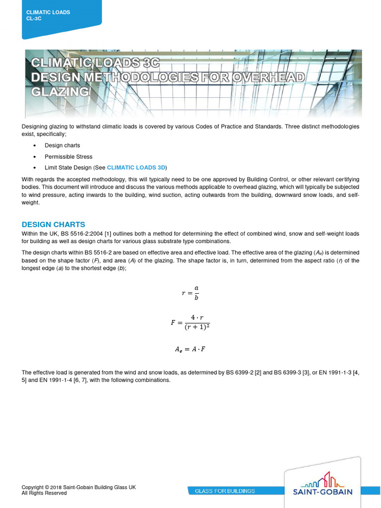Climatic Loads 3C - Design Methodologies For Overhead Glazing - 21-09-2018 | PDF | Building ...