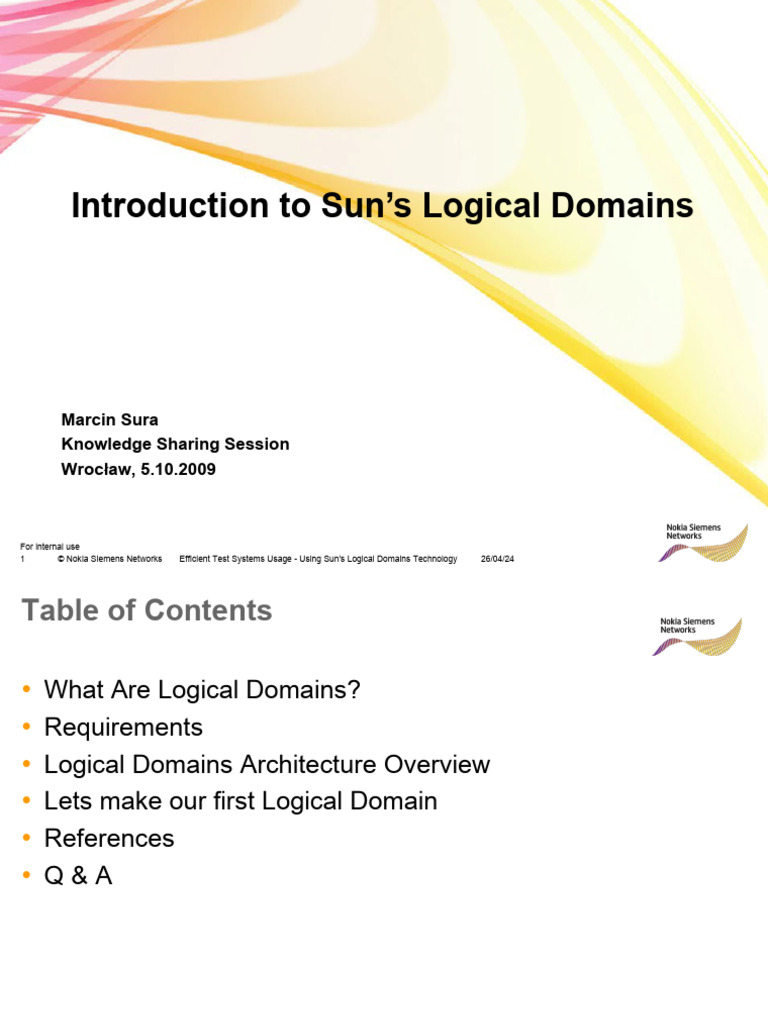 LDoms - Knowledge Sharing | PDF | Virtualization | Computer Network