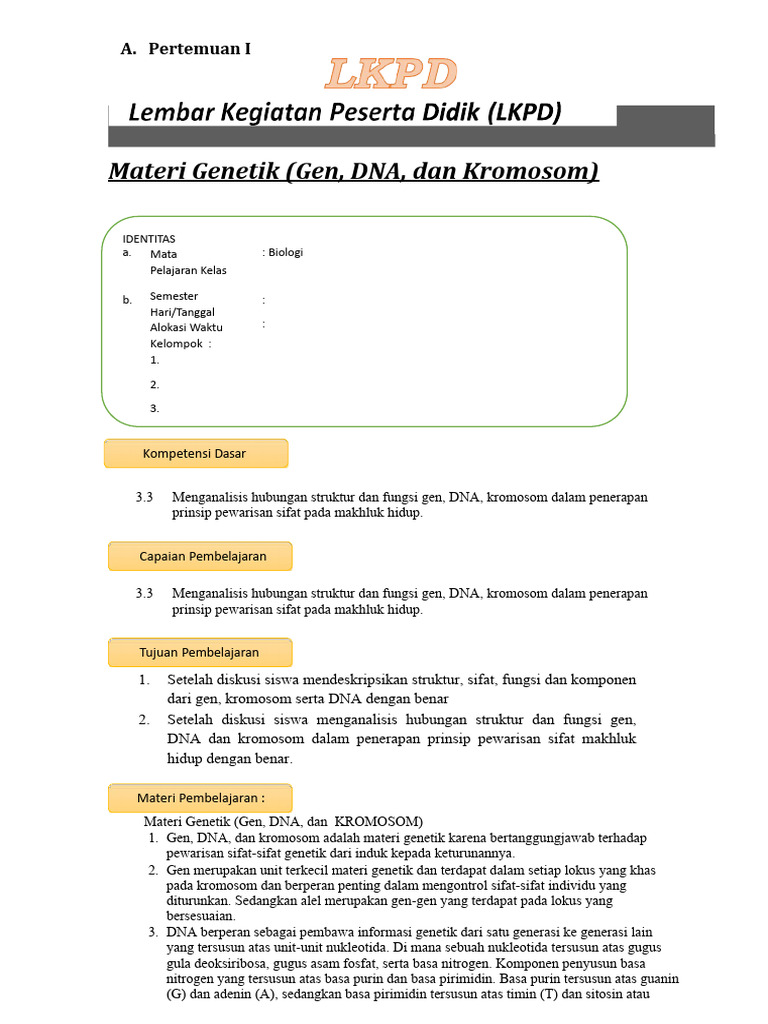 GBG-LKPD PPB Kel 6 Pewarisan Sifat | PDF