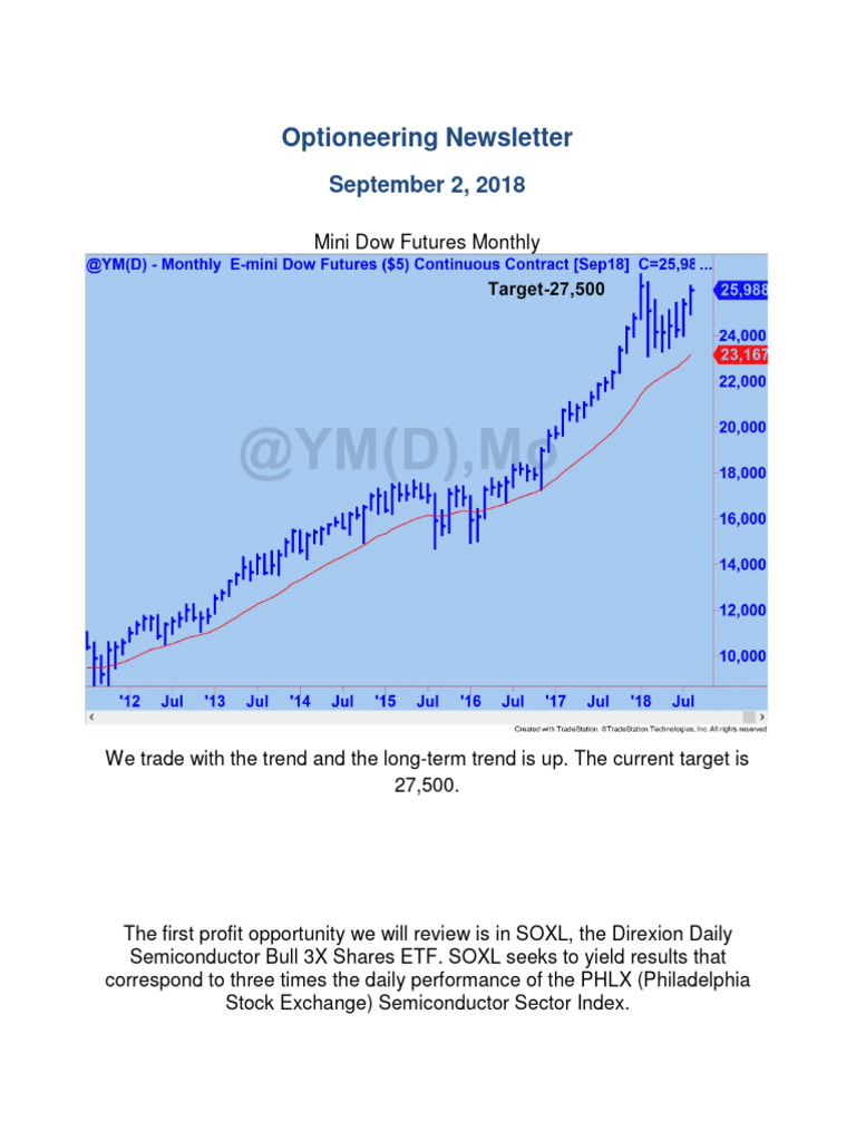 Optioneering Newsletter Sep 2 | PDF | Option (Finance) | Market Trend