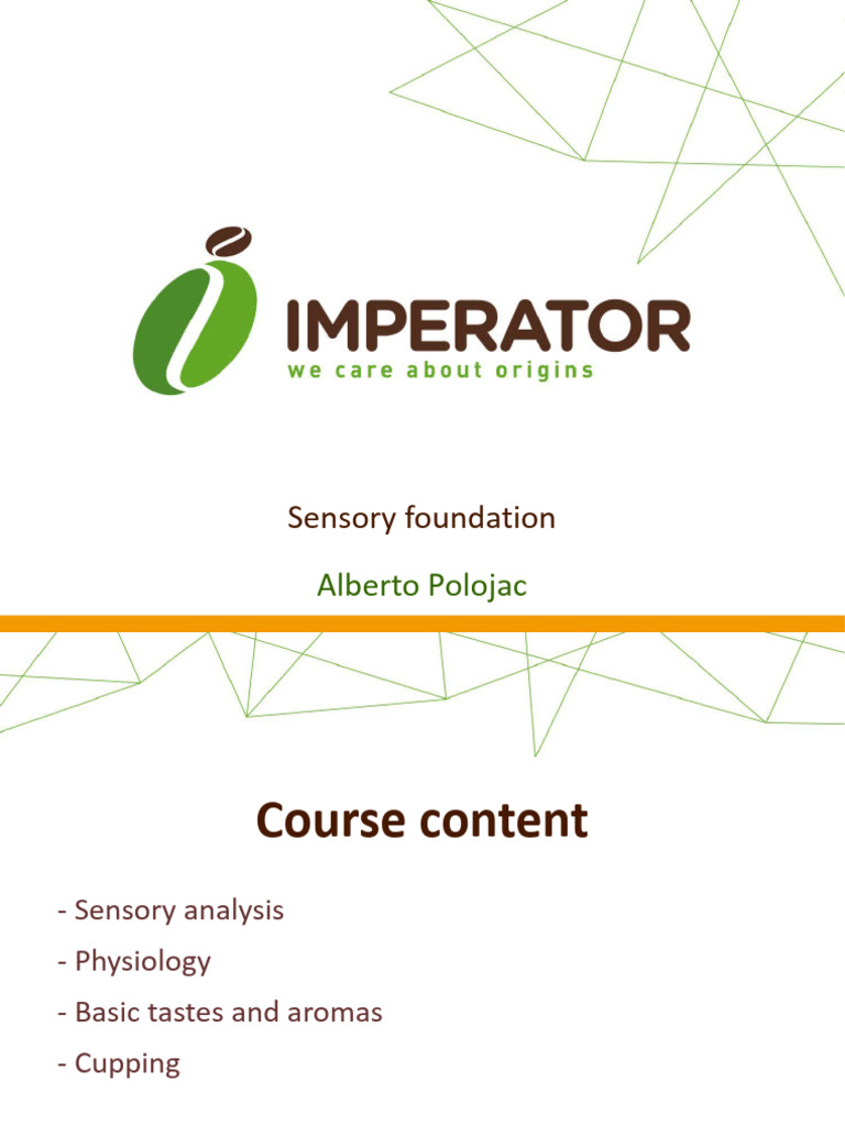 Sensory basics | PDF | Taste | Perception
