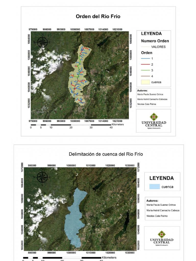 Mapas de La Cuenca Del Rio Frio | PDF