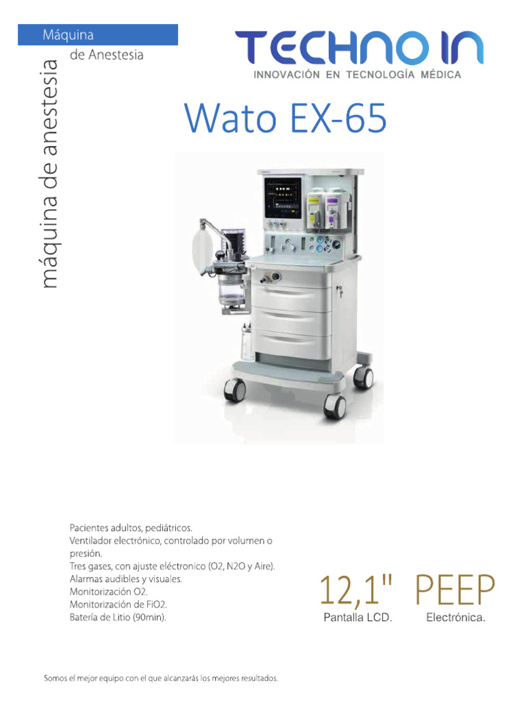 Maquina Anestesia Wato Ex65 | PDF