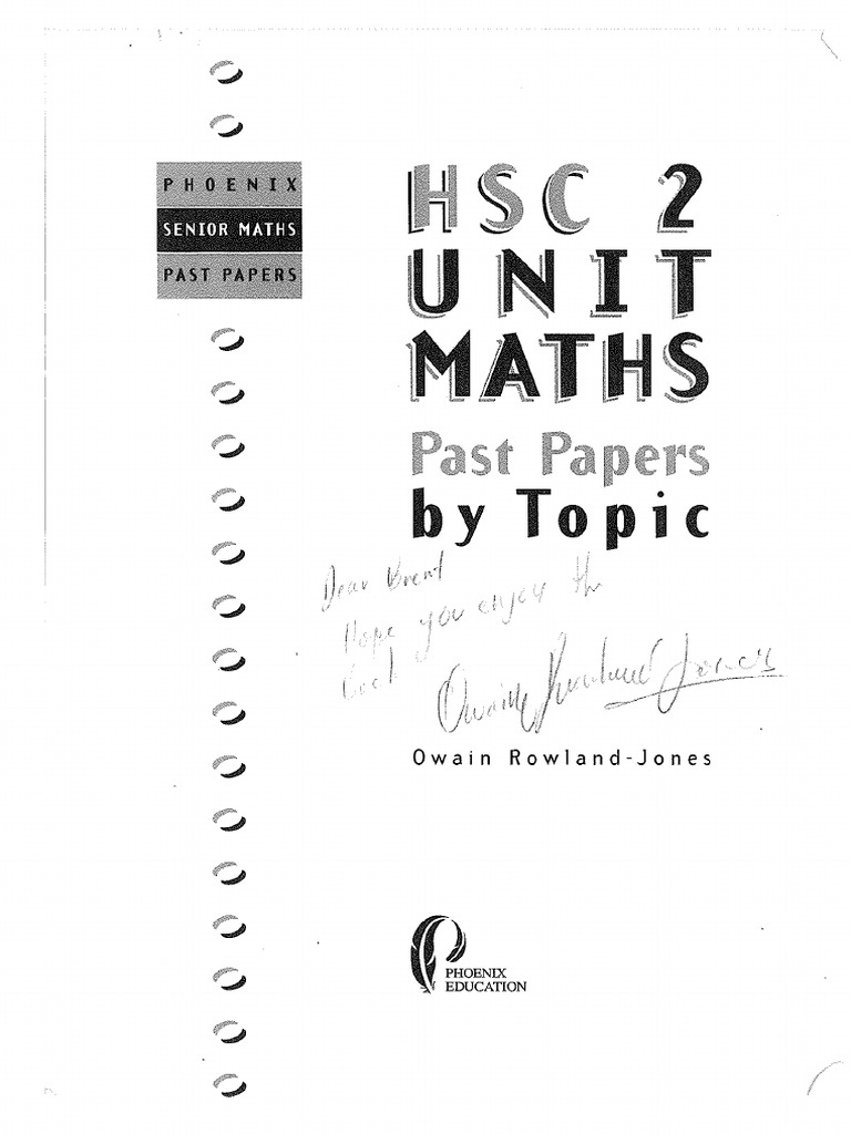 HSC Booklet | PDF