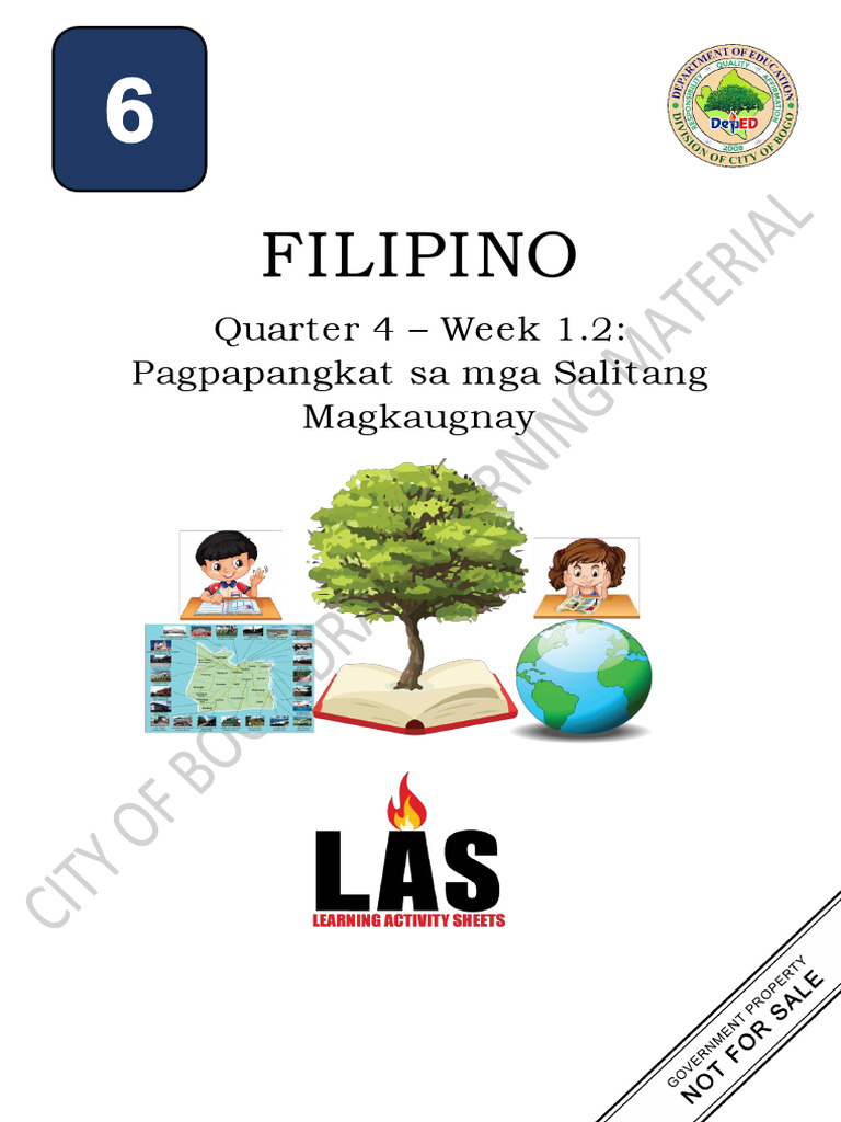 FILIPINO - 6 - Q4 - WK1.2 - Pagpapangkat Sa Mga Salitang Magkaugnay | PDF