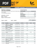 Gtbank Statement | PDF