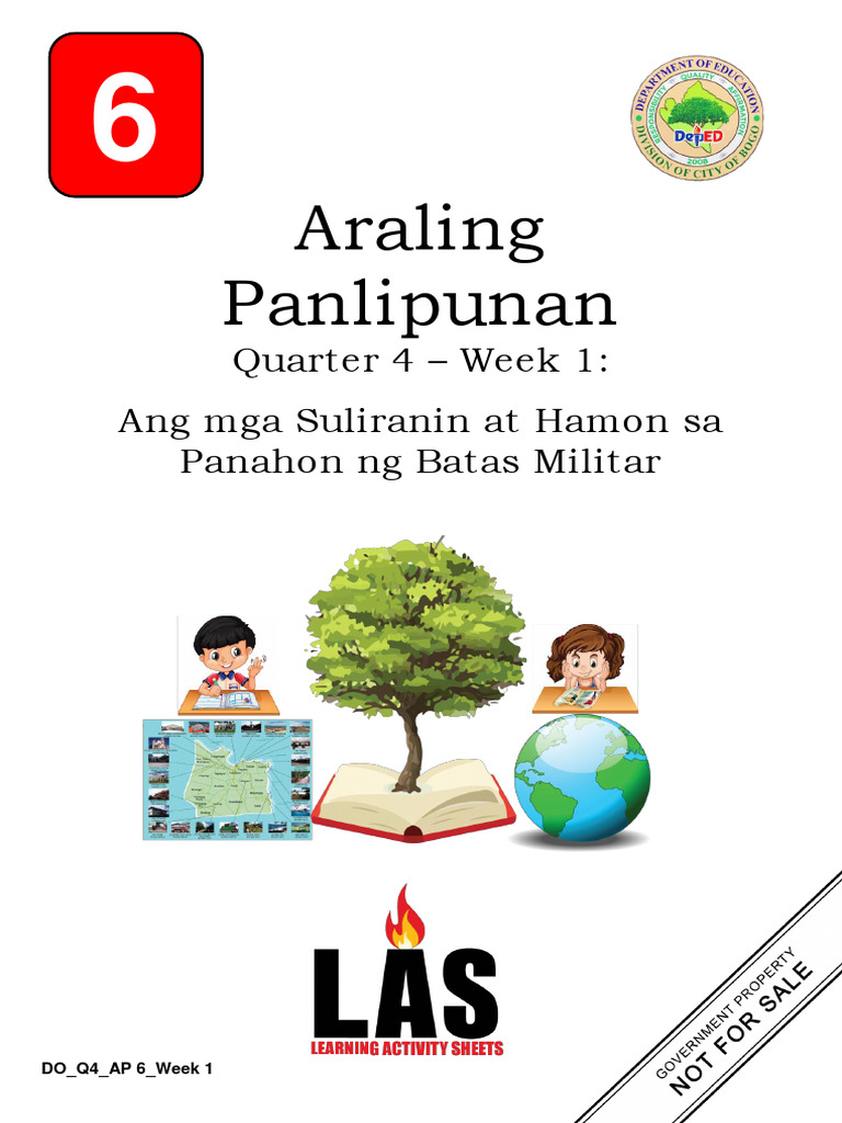 AP - 6 - Q4 - WK1 - Ang Mga Suliranin at Hamon Sa Panahon NG Batas Militar | PDF