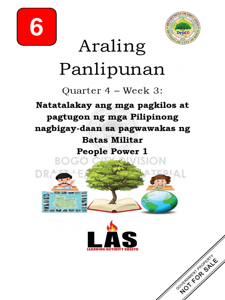 AP - 6 - Q4 - WK3 - Natatalakay Ang Mga Pagkilos at Pagtugon NG Mga ...