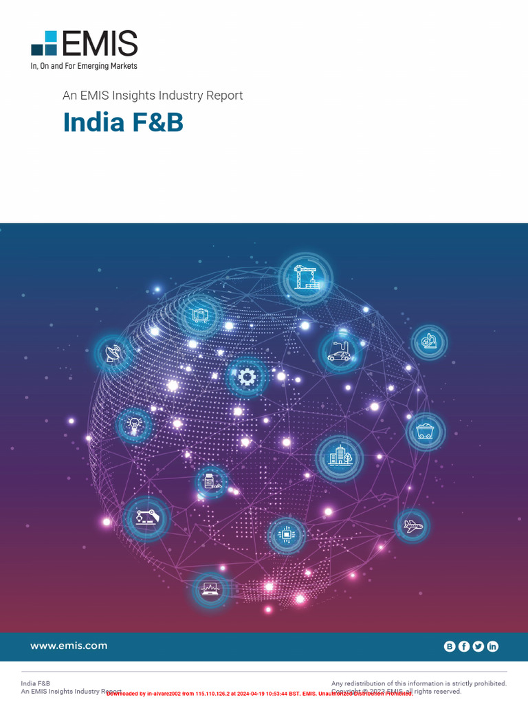 EMIS Insights - India Food and Beverage Sector Report 2023-2024 | PDF | Economy Of India ...