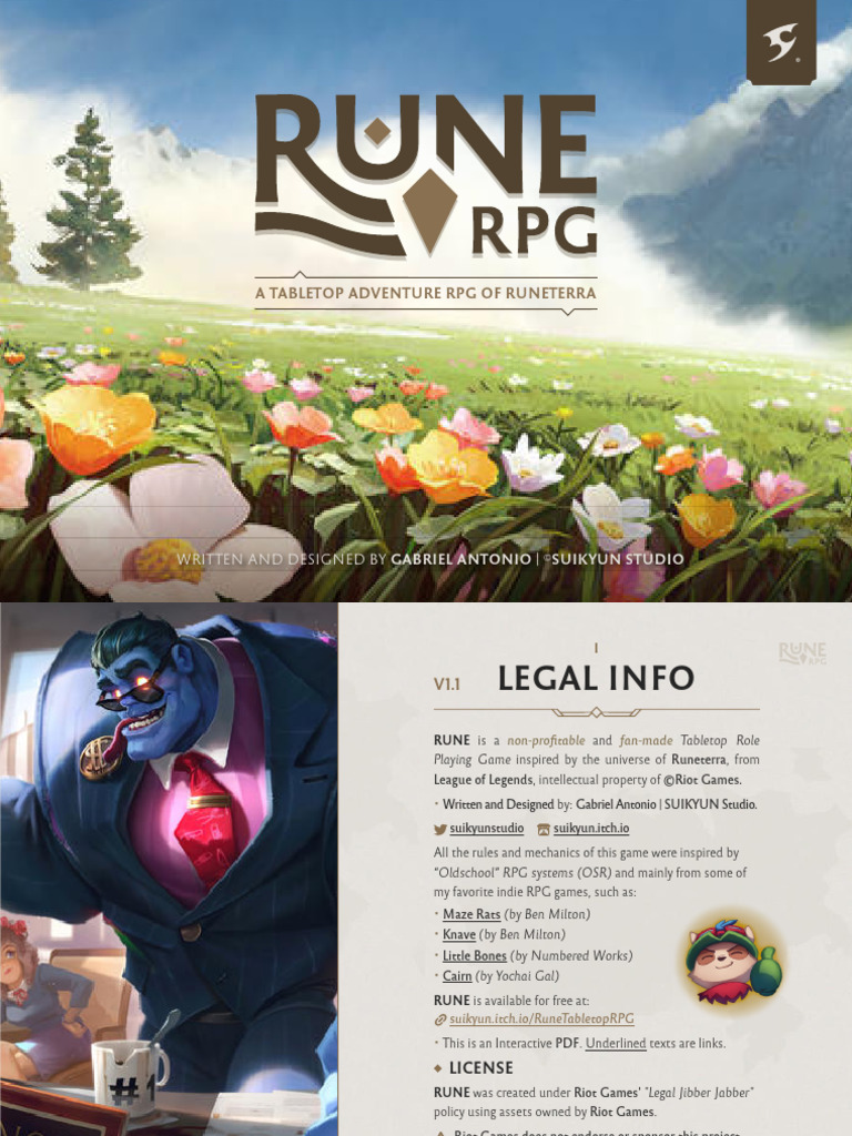 English Rune RPG Rulebook PDF Free | PDF