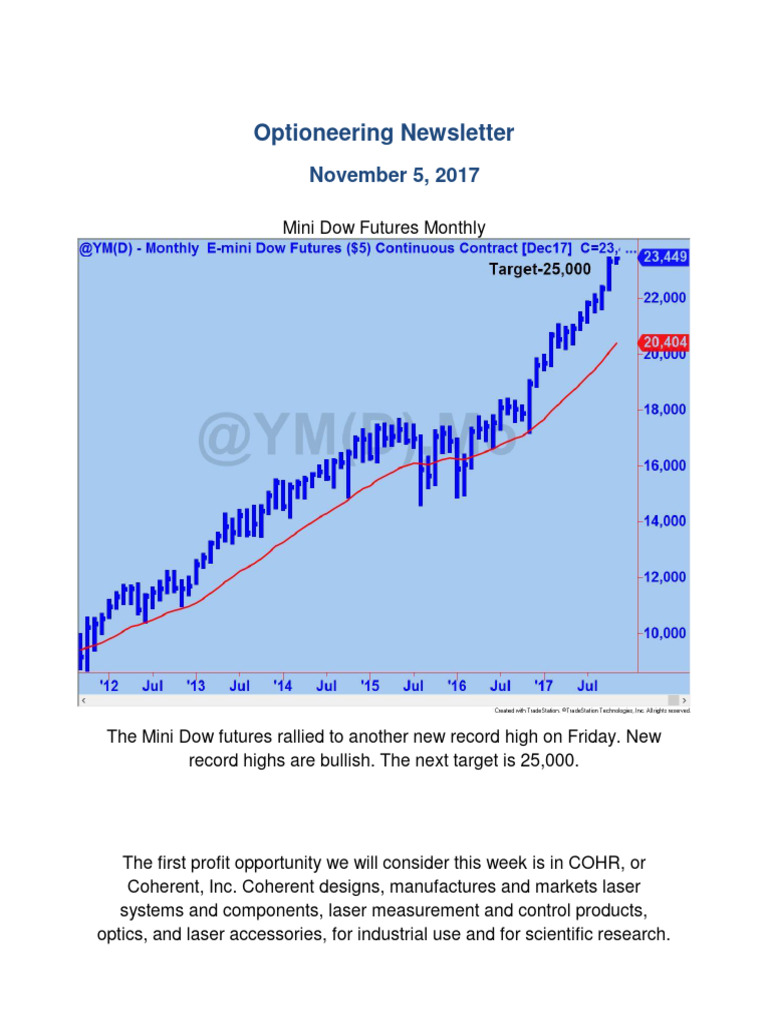 Optioneering Newsletter Nov 5 | Download Free PDF | Option (Finance ...