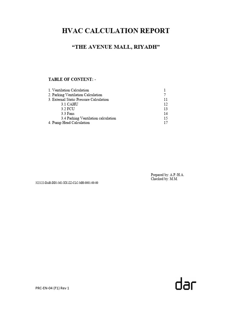 HVAC Report for Engineers | PDF | Ventilation (Architecture ...