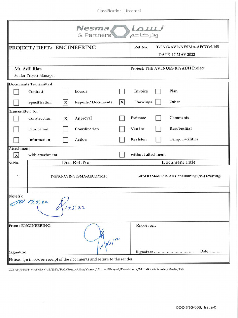 T Eng Avr Nesma Aecom 145 | PDF