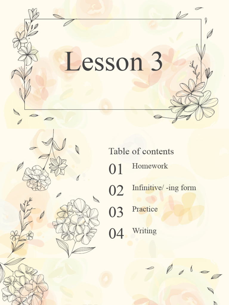 In3 - Lesson 3 | PDF