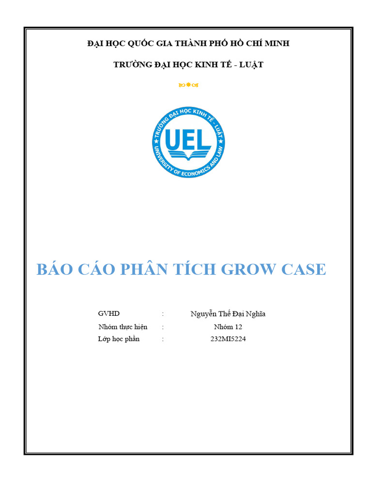 (232MI5224) Group12 - GROW CASE | PDF