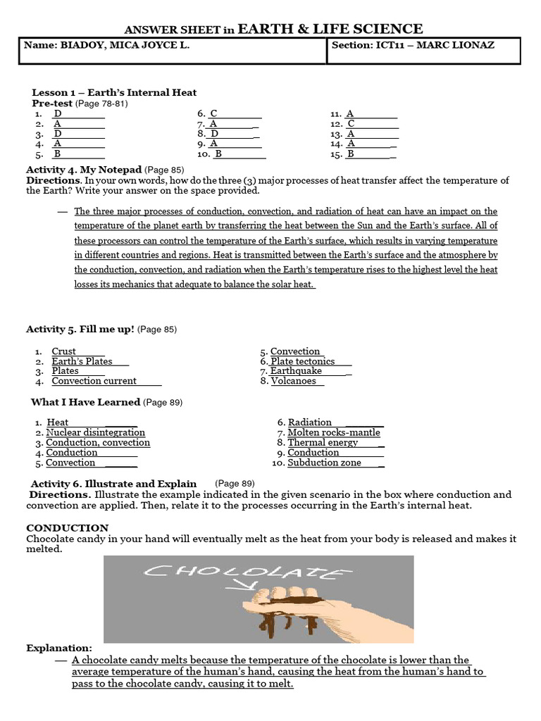EARTH'S INTERNAL HEAT | PDF | Earth | Convection