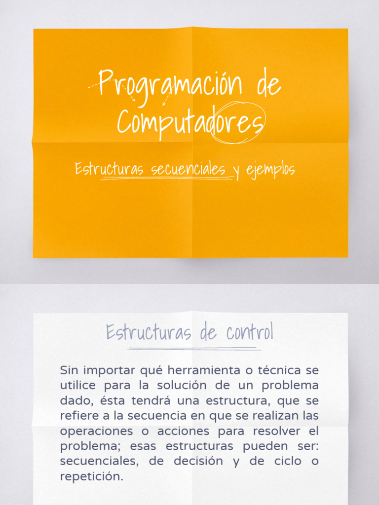 Estructuras Secuenciales en Programación | PDF | Algoritmos ...