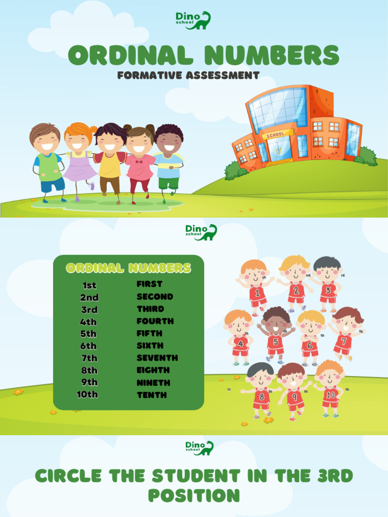 Ordinal Numbers Assessment | PDF