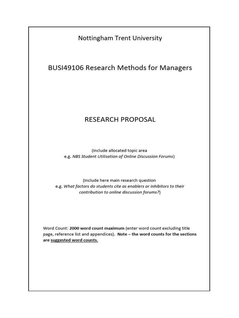 Research Proposal Guidelines and Format | PDF | Methodology | Inquiry