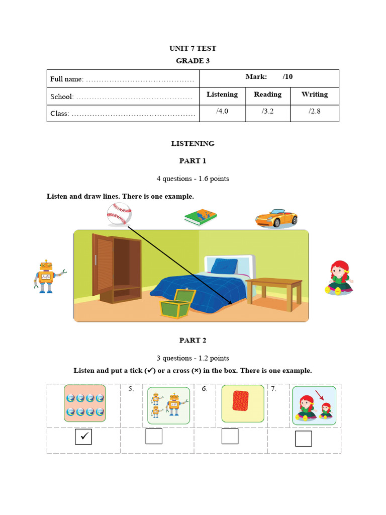 G3 U7 Test Pdf