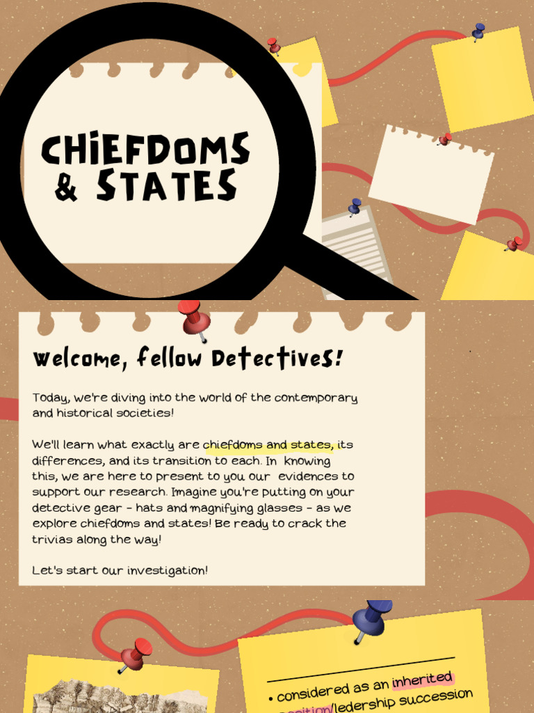 States and Chiefdoms | PDF | Political Science