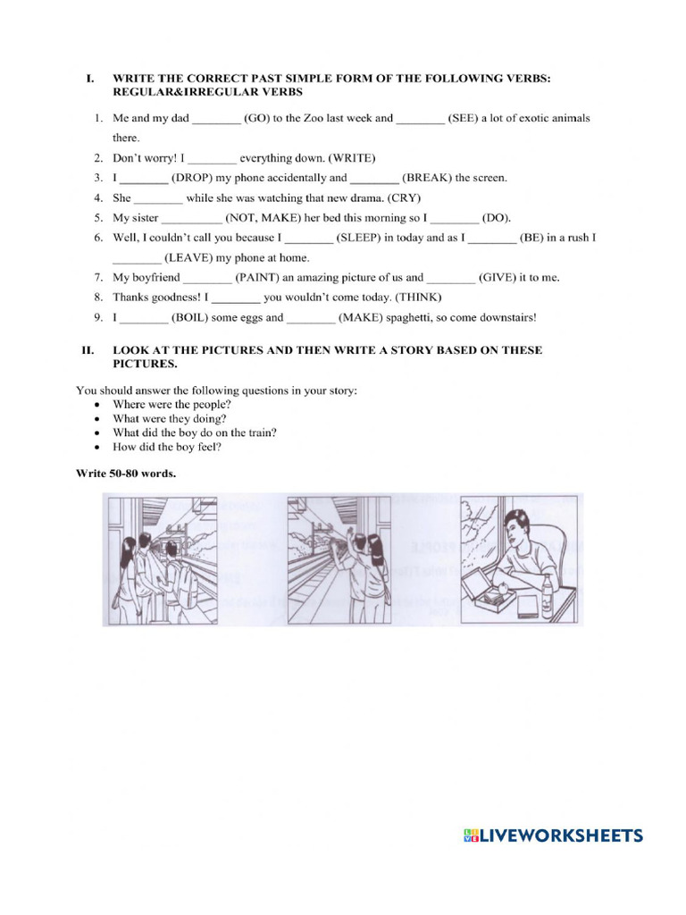 U4-Past simple-Writing | PDF