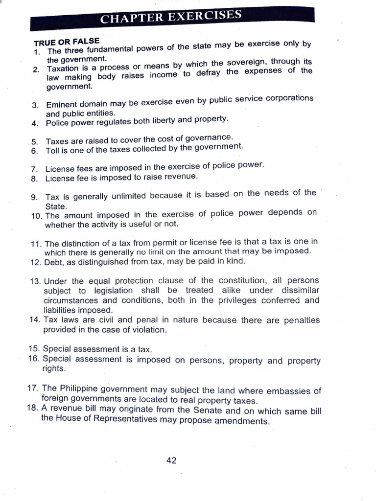 Income Taxation Chapter 1 | PDF | Taxes | Tax Exemption