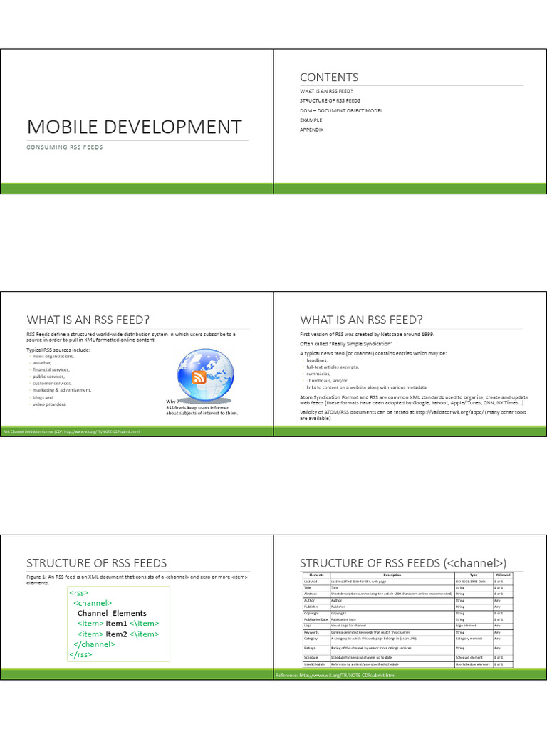 Chapter15 RSS Feeds - Publish | PDF | Document Object Model | Computing