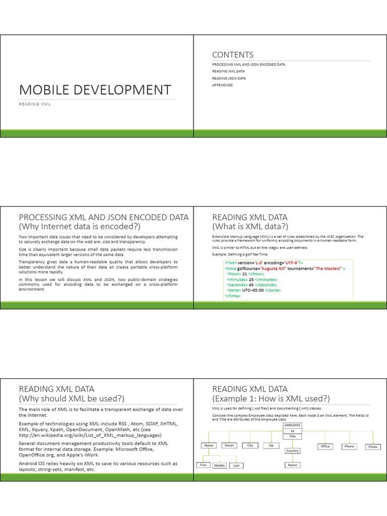 Chapter14 Reading XML Data - Publish | PDF | Xml | Json
