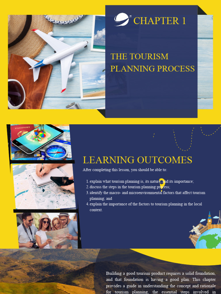 WEEK 1 The Tourism Planning Process | PDF | Tourism | Infrastructure