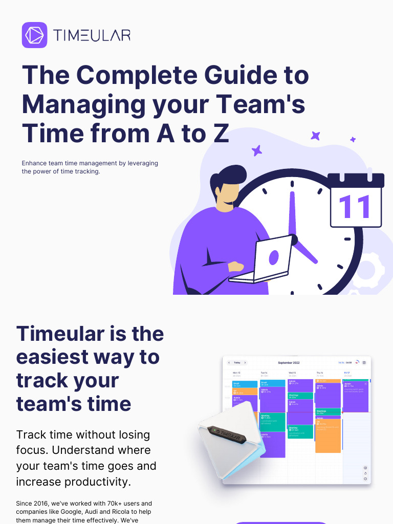 The Guide To Team Time Management Ebook Timeular | PDF | Time ...