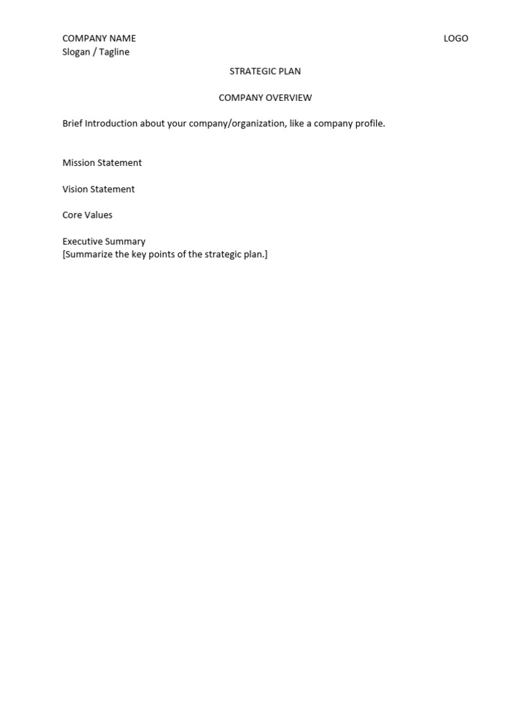 STRATEGIC-PLAN | PDF | Strategic Management | Goal