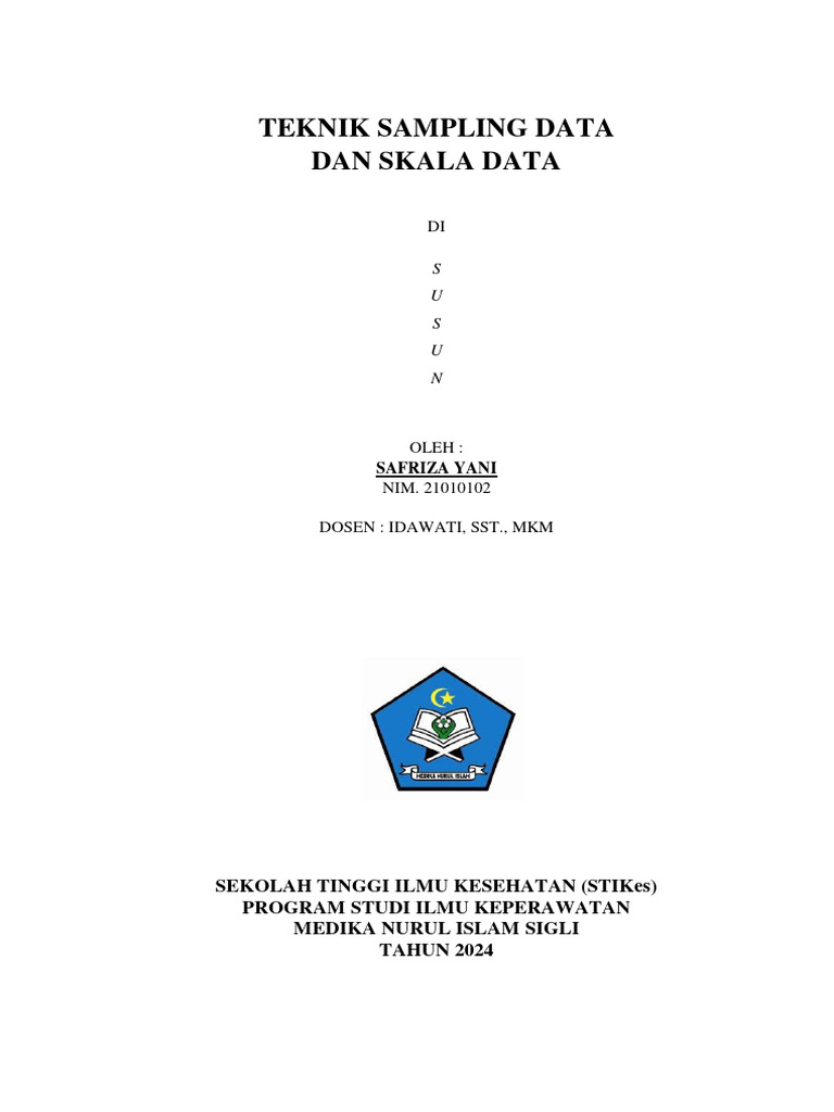 Teknik Sampling Data Dan Skala Data | PDF | Komputer